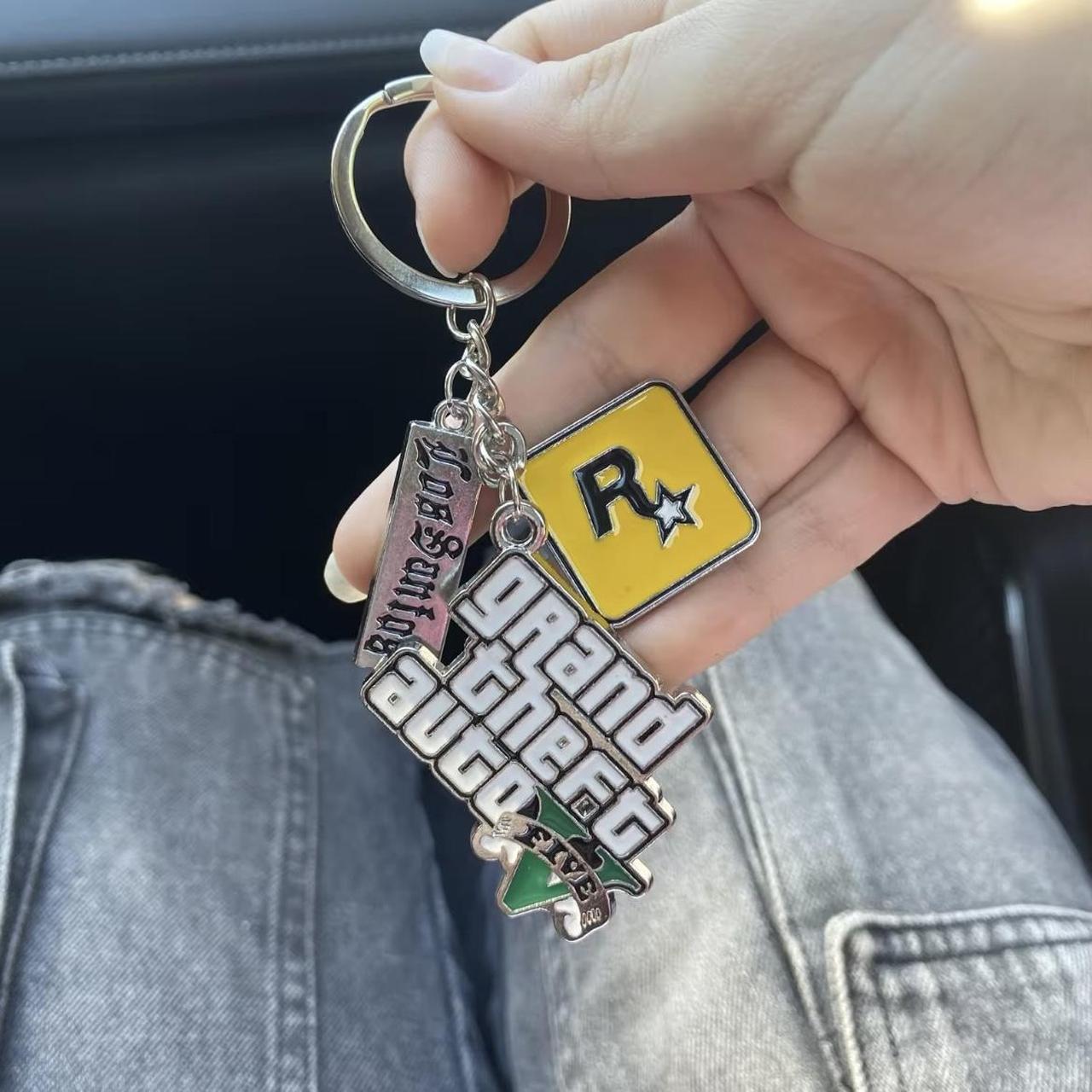 Grand Theft Auto 5 Rockstar Keychain #gta #gta5... | Depop