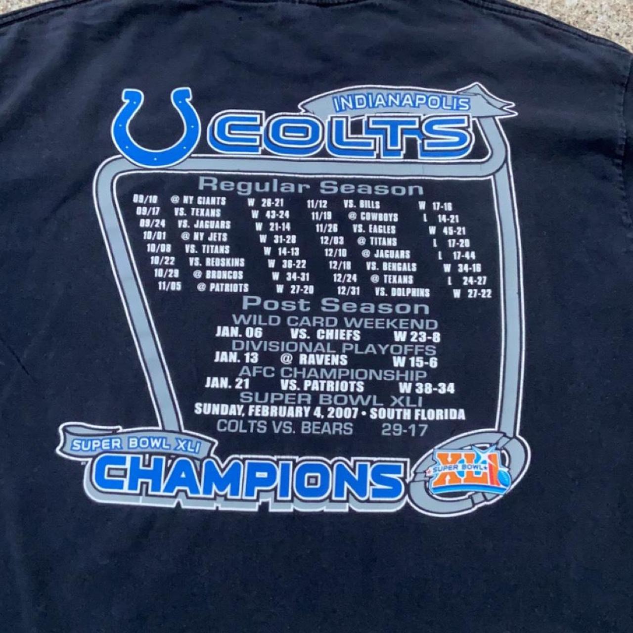 2006 Indianapolis Colts Super Bowl Champions Tee -... | Depop