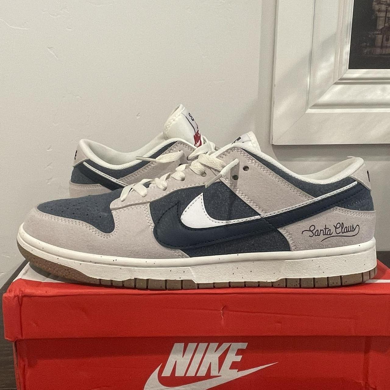Nike SE low 85’ Santa Claus dunks, double swoosh,... - Depop