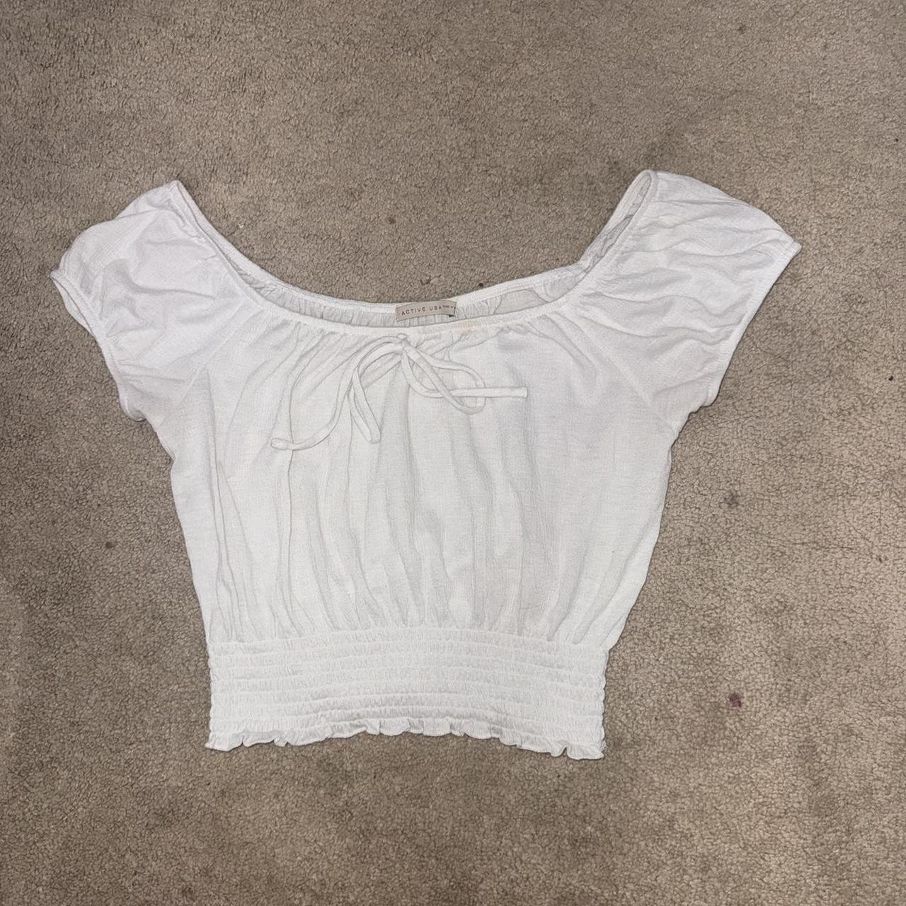 Scrunched Cropped Top | Depop