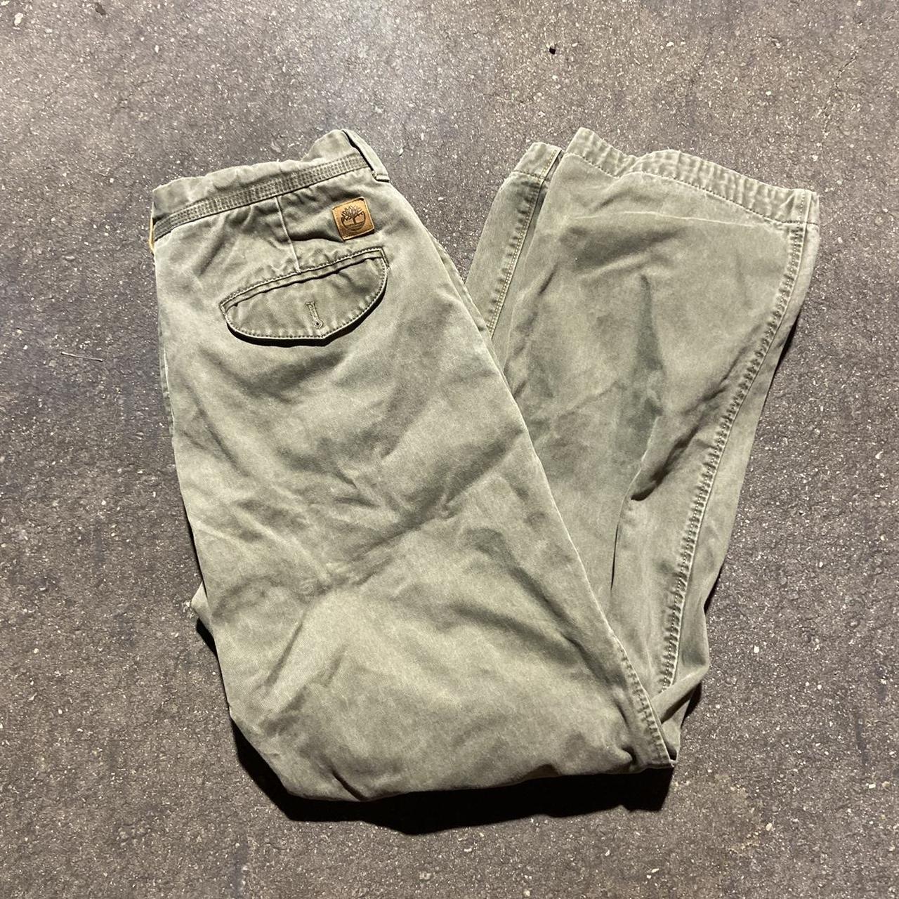 green timberland pants... - Depop