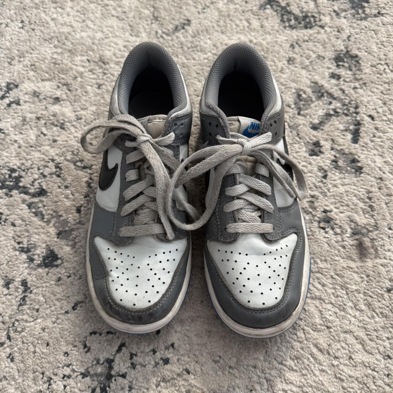 Nike Dunk Low Panda trainers in grey and white... | Depop