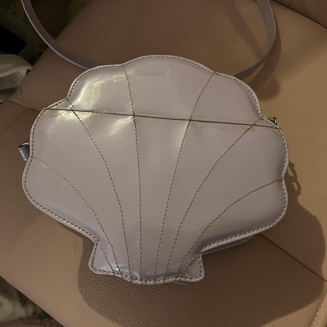 angelic pretty pearl shell pochette in lavender... - Depop