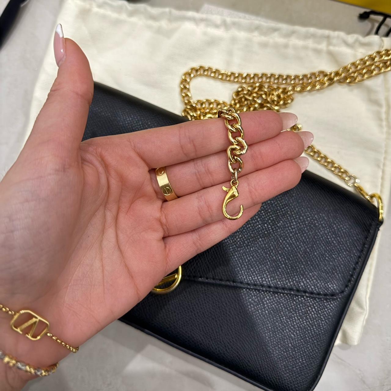 Authentic Fendi Roma Leather Wallet on Chain. rrp:... - Depop