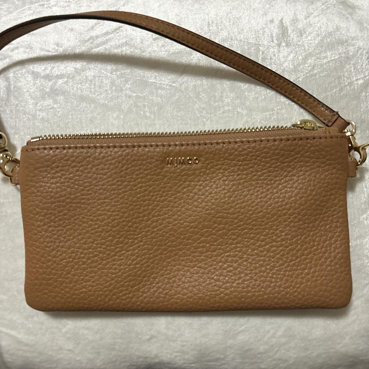 Tan brown crossbody bag from Mimco, mint condition... - Depop