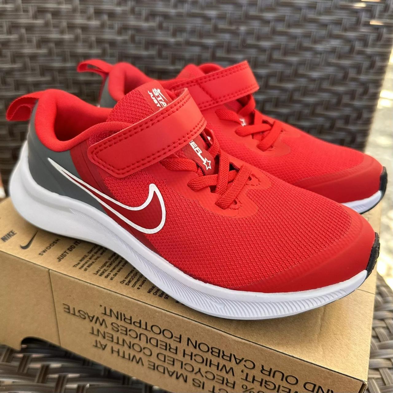 Nike Star Runner 3 (PSV) Size: 2Y/13C University Red... - Depop