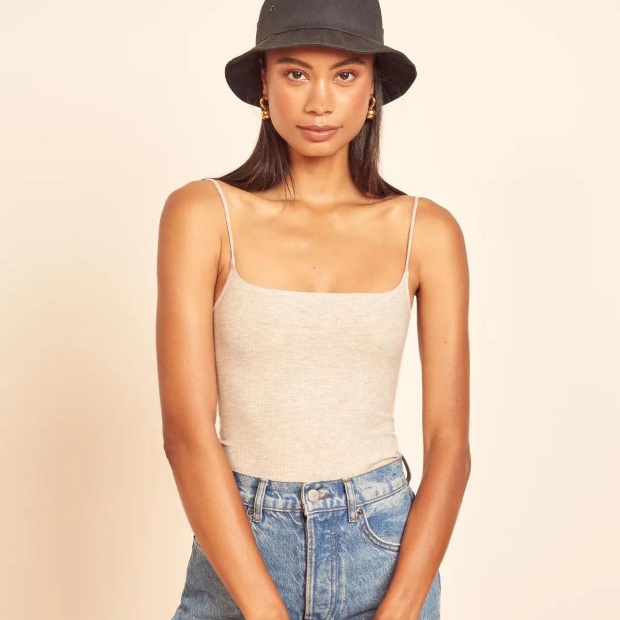 Reformation Carrie knit tank in marble. Super cute... - Depop