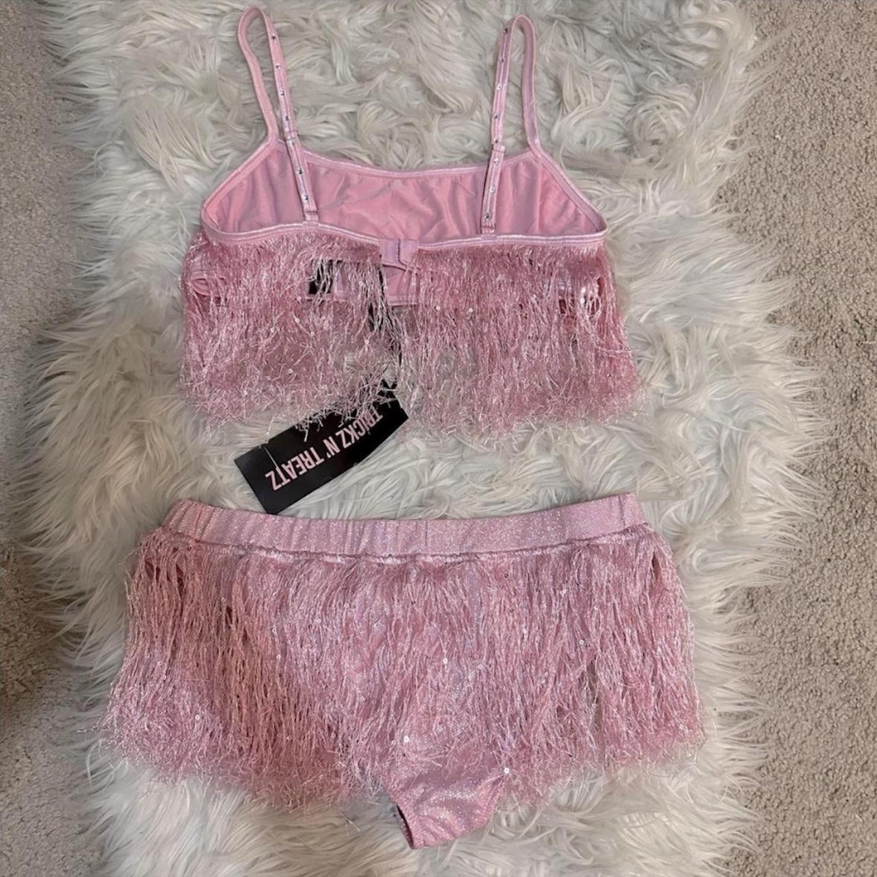 Dolls kill trickz n treatz pink Cowgirl rave... - Depop