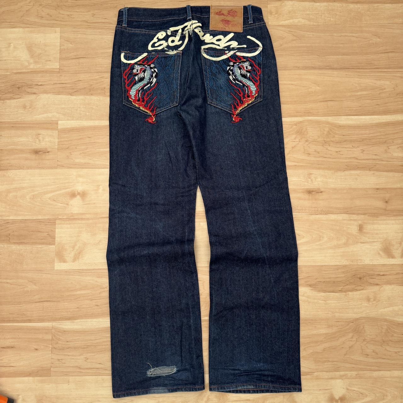 Vintage 2008 Ed Hardy Denim Jeans | Depop