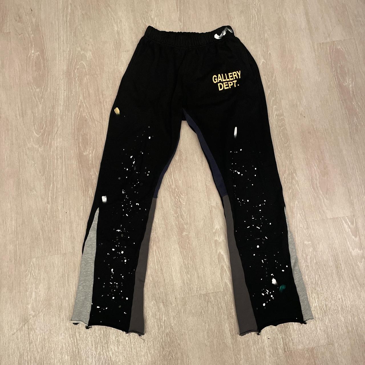 Gallery Dept. Sweatpants Black + Grey FIT LIKE A... | Depop