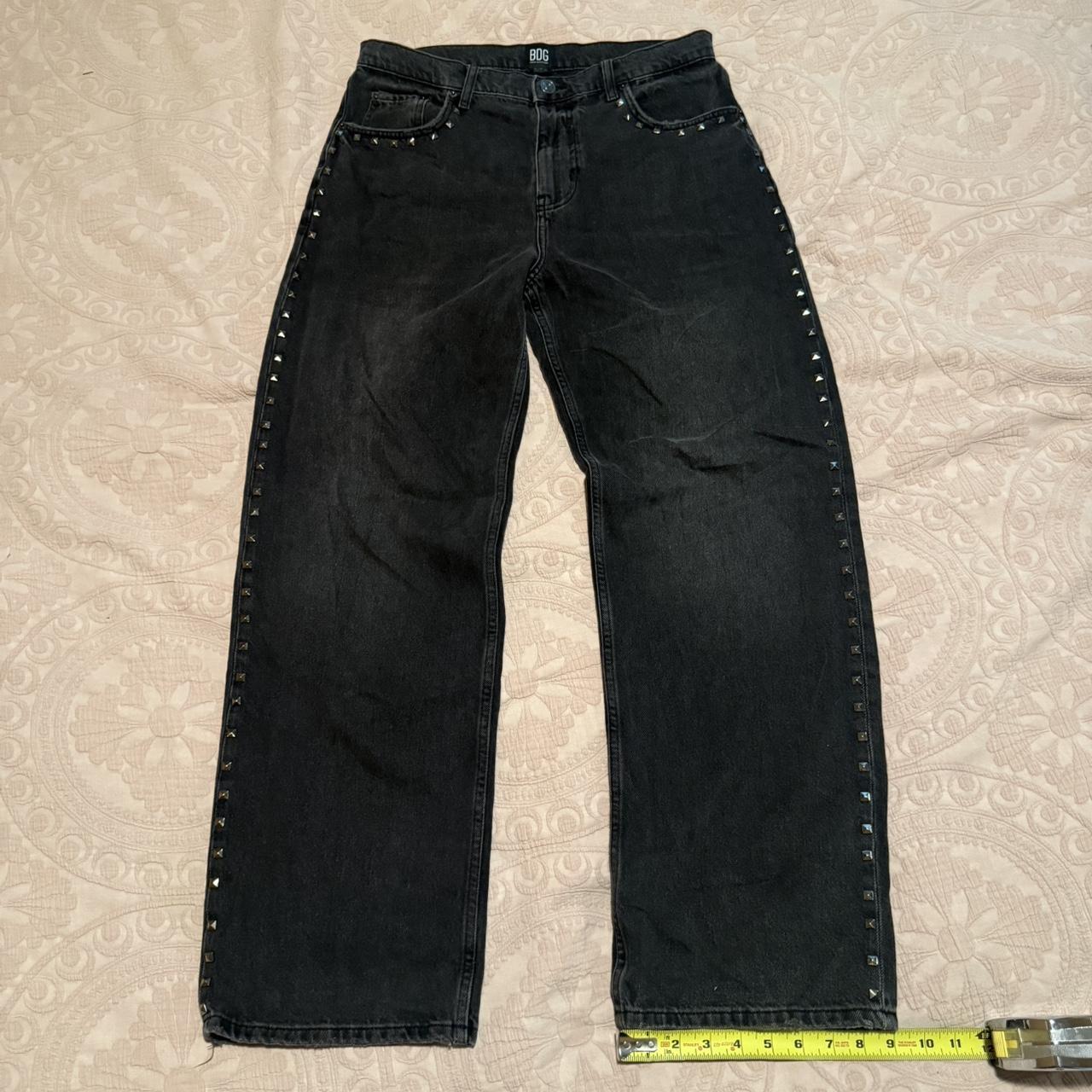 Black BDG studded denim jeans #punk #skate size... | Depop