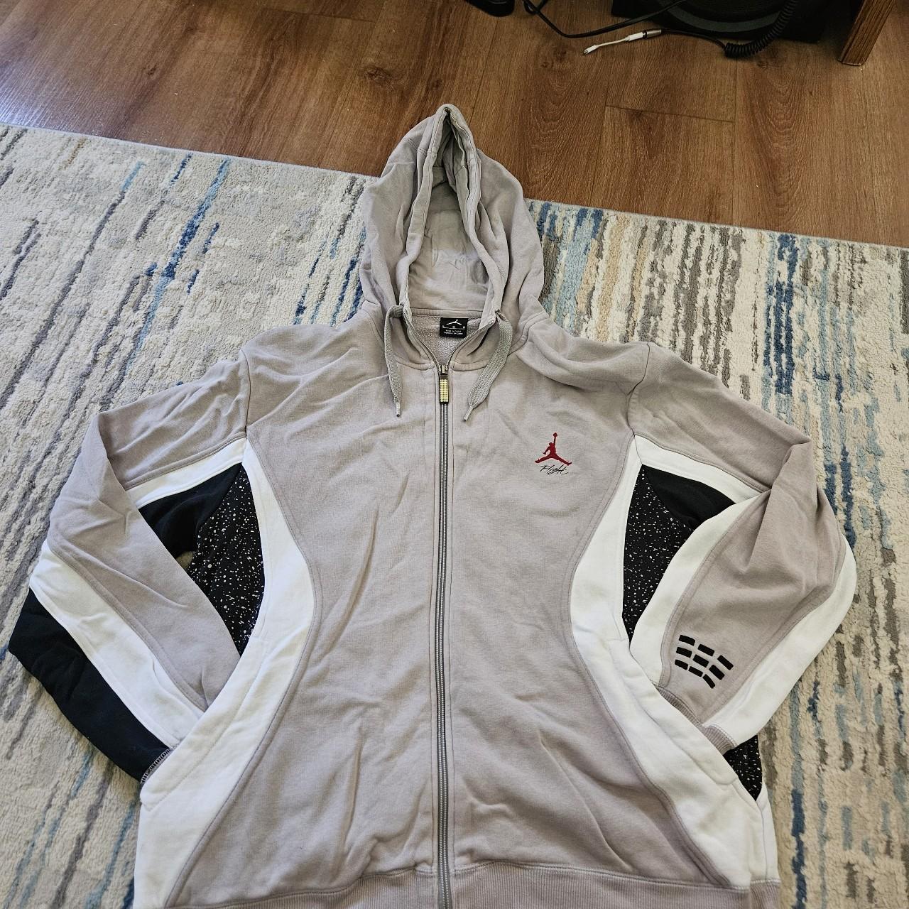 Jordan Cement Retro 4 Hoodie Release Has a small. Depop