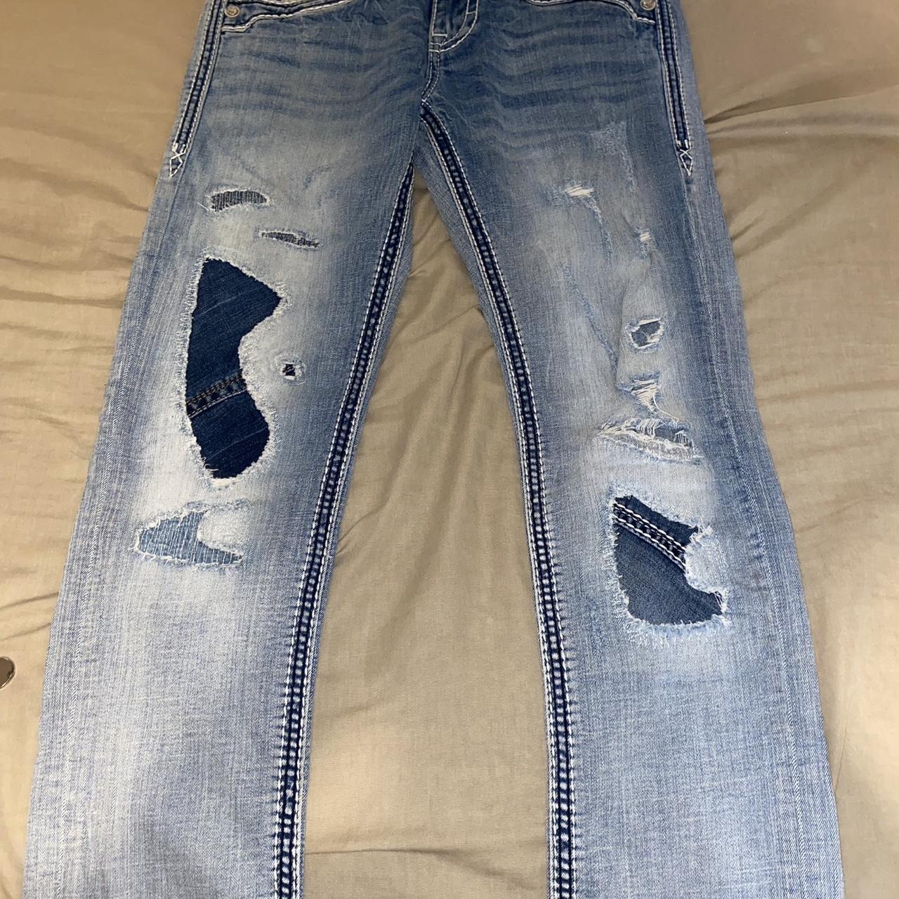 Very Nice pair of Rock Rival Jeans good condition... - Depop
