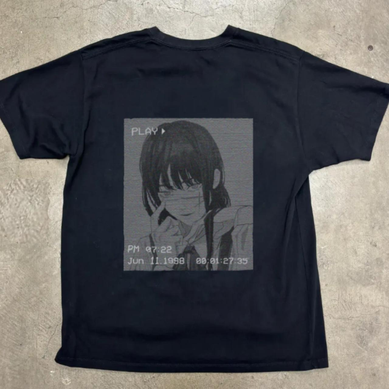 Chainsaw man pt2 analog yoru shirt large oversized... - Depop