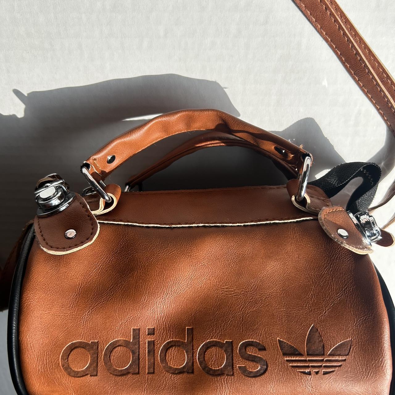 Leather Adidas purse - Depop