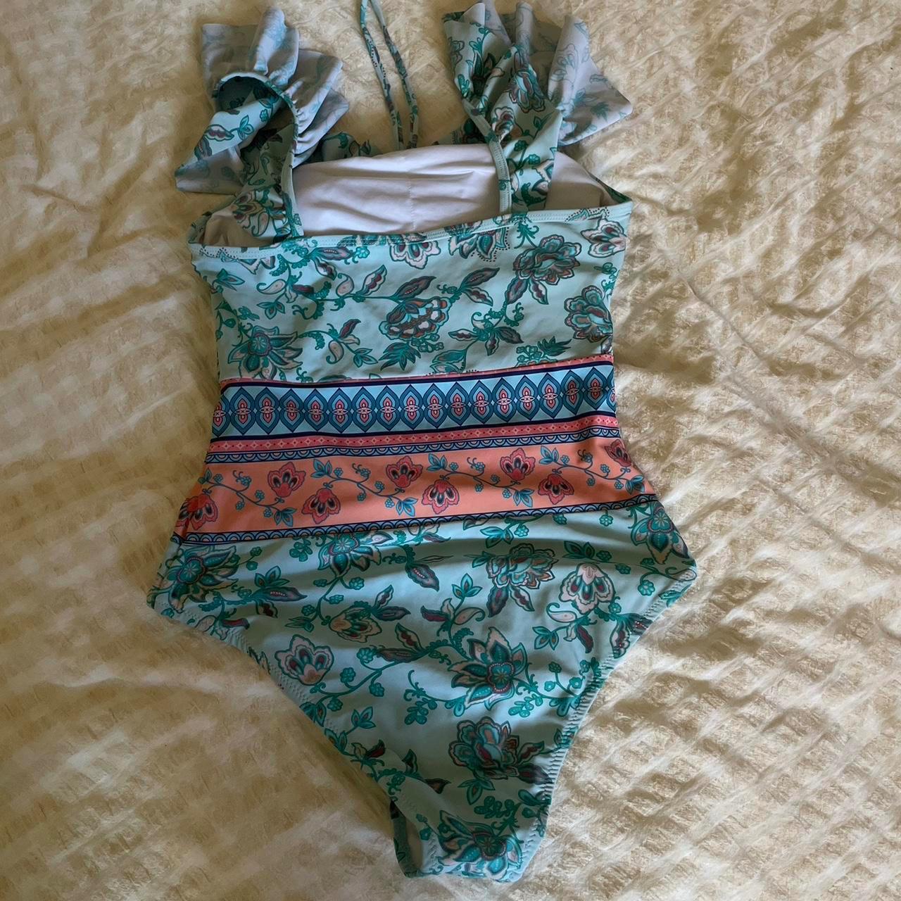 size small cupshe cheeky one-piece bathing... - Depop