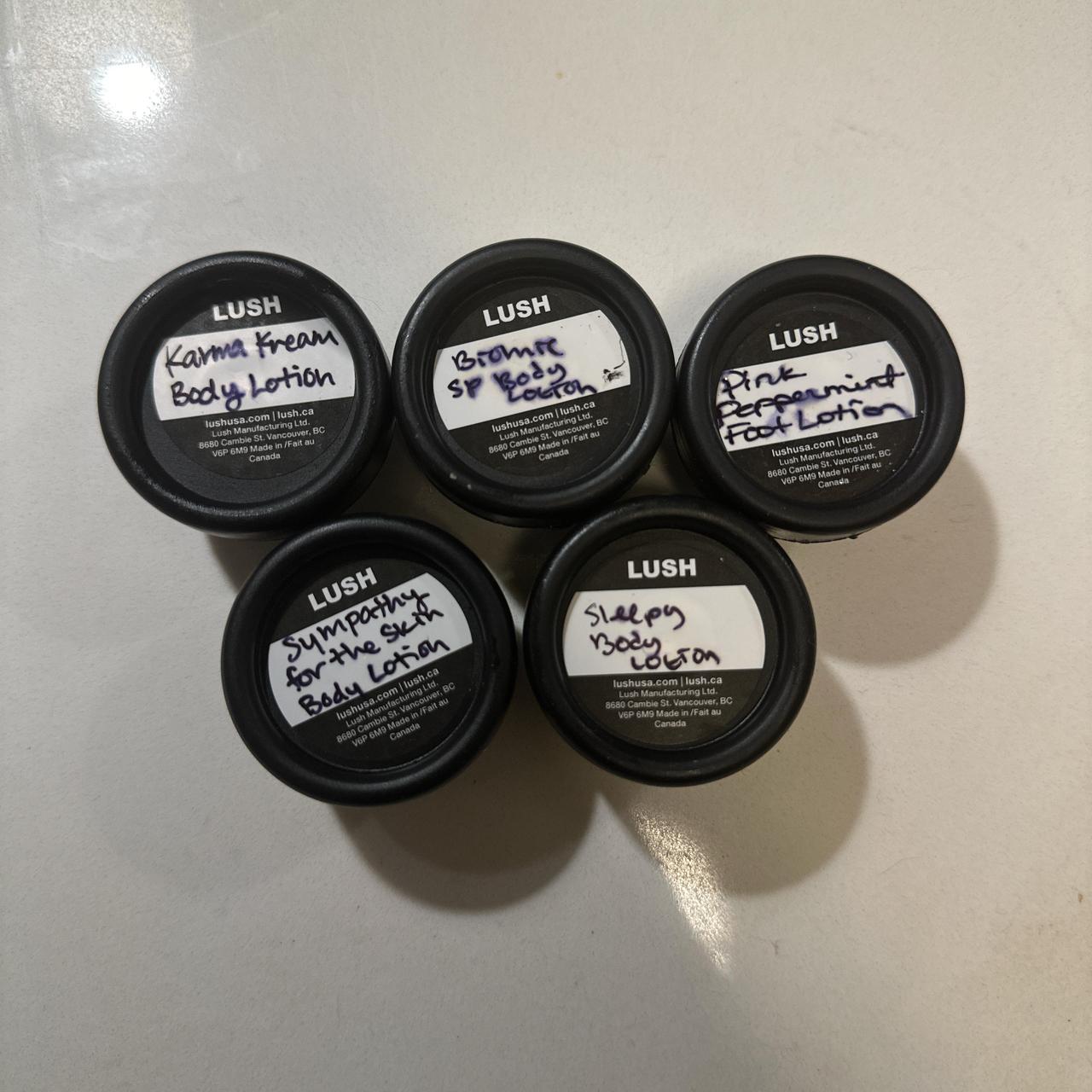 Lush Lotion Samples Samples from lush that I... - Depop