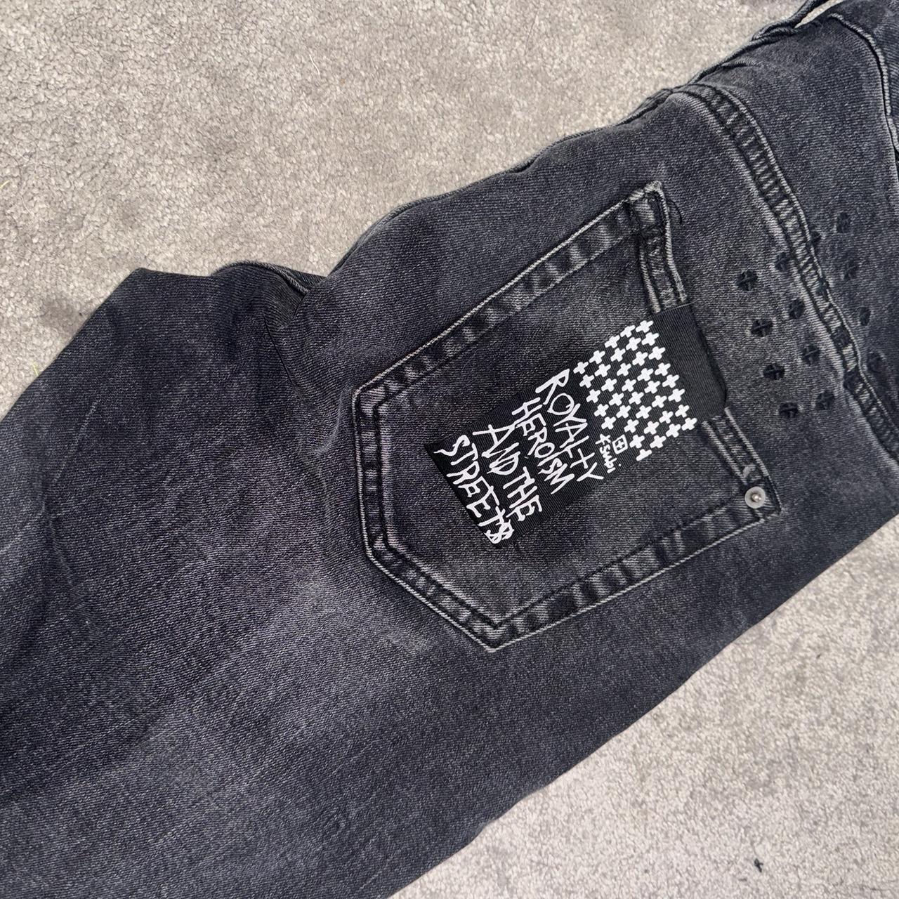 Rare ksubi jeans Rose design Size 33 - Depop