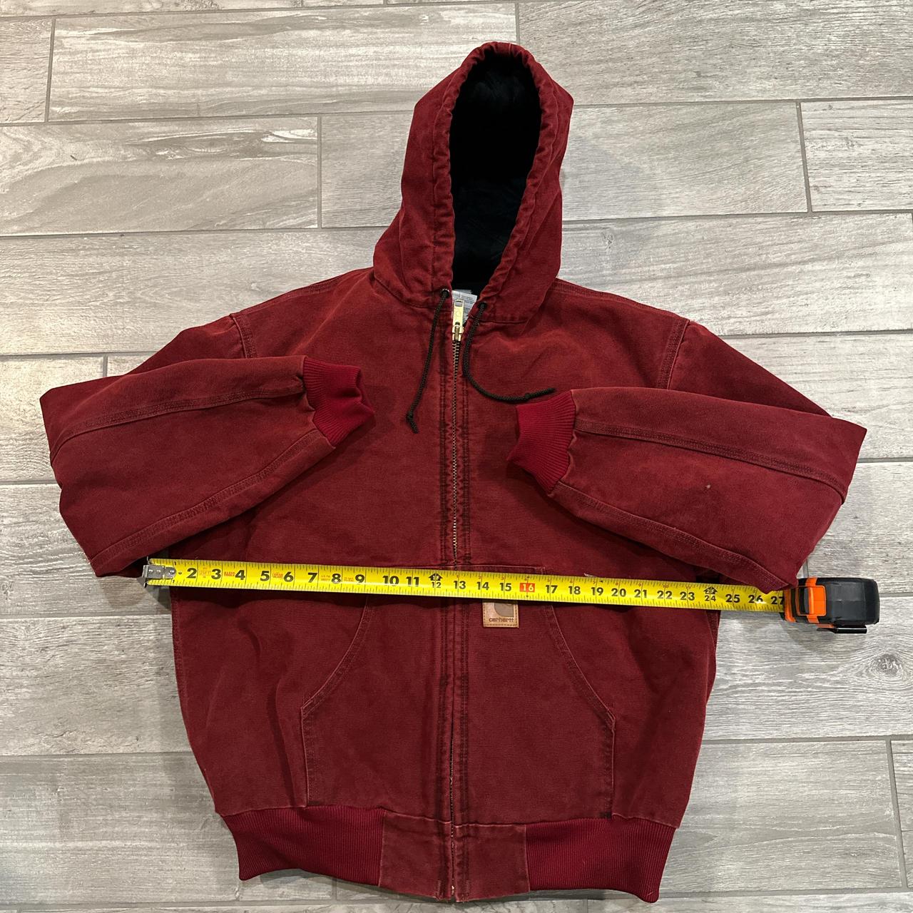 2001 CRIMSON RED CARHARTT ACTIVE JACKET SIZE L (RARE... - Depop