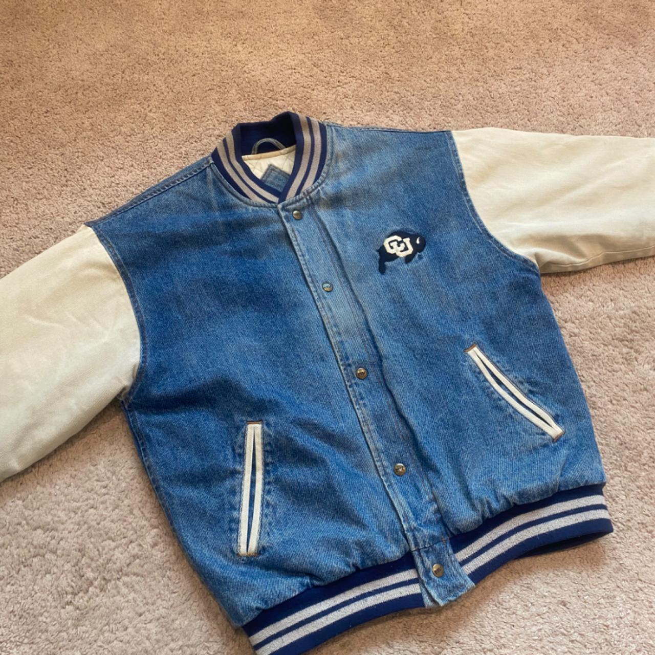 RARE Vintage 90s Colorado University CU Buffs Denim... - Depop