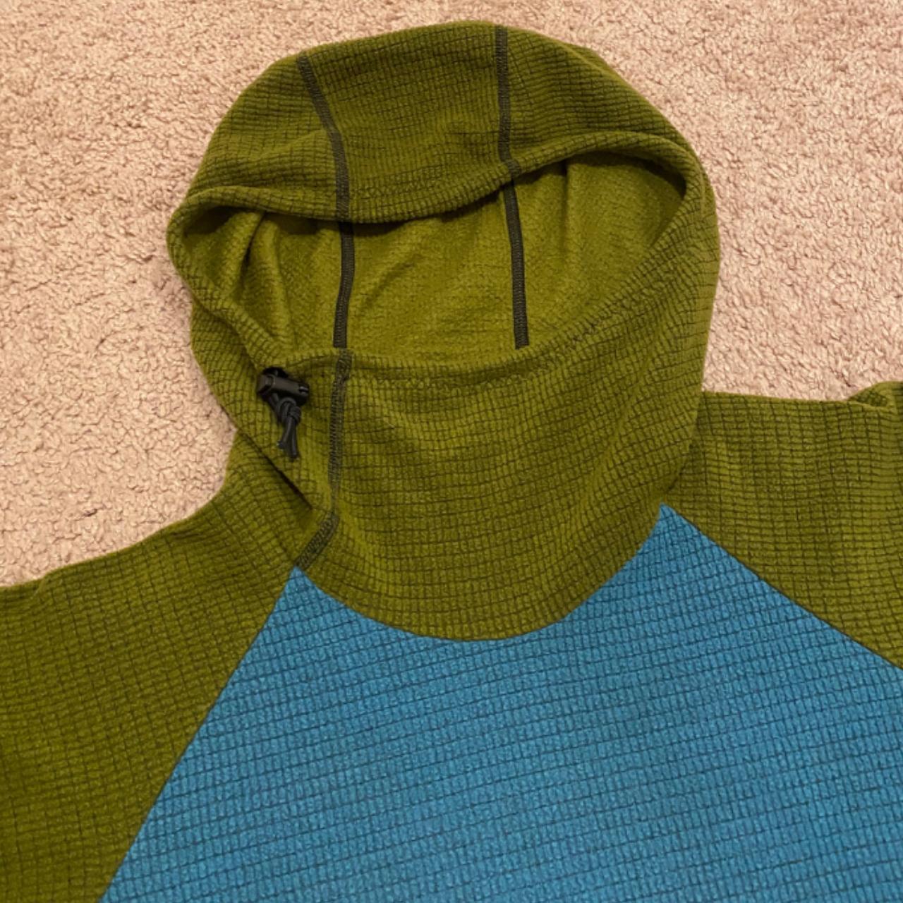 Melanzana Micro Grid Hoodie V2 Teal Olive Size:... | Depop