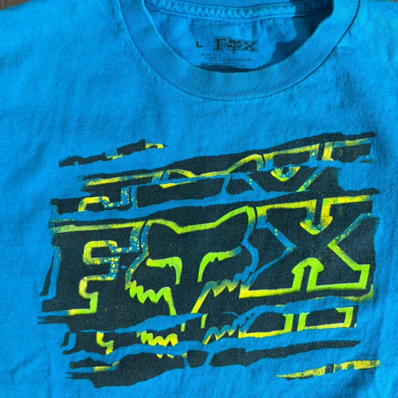 Women’s fox racing baby tee. Any flaws shown in... | Depop