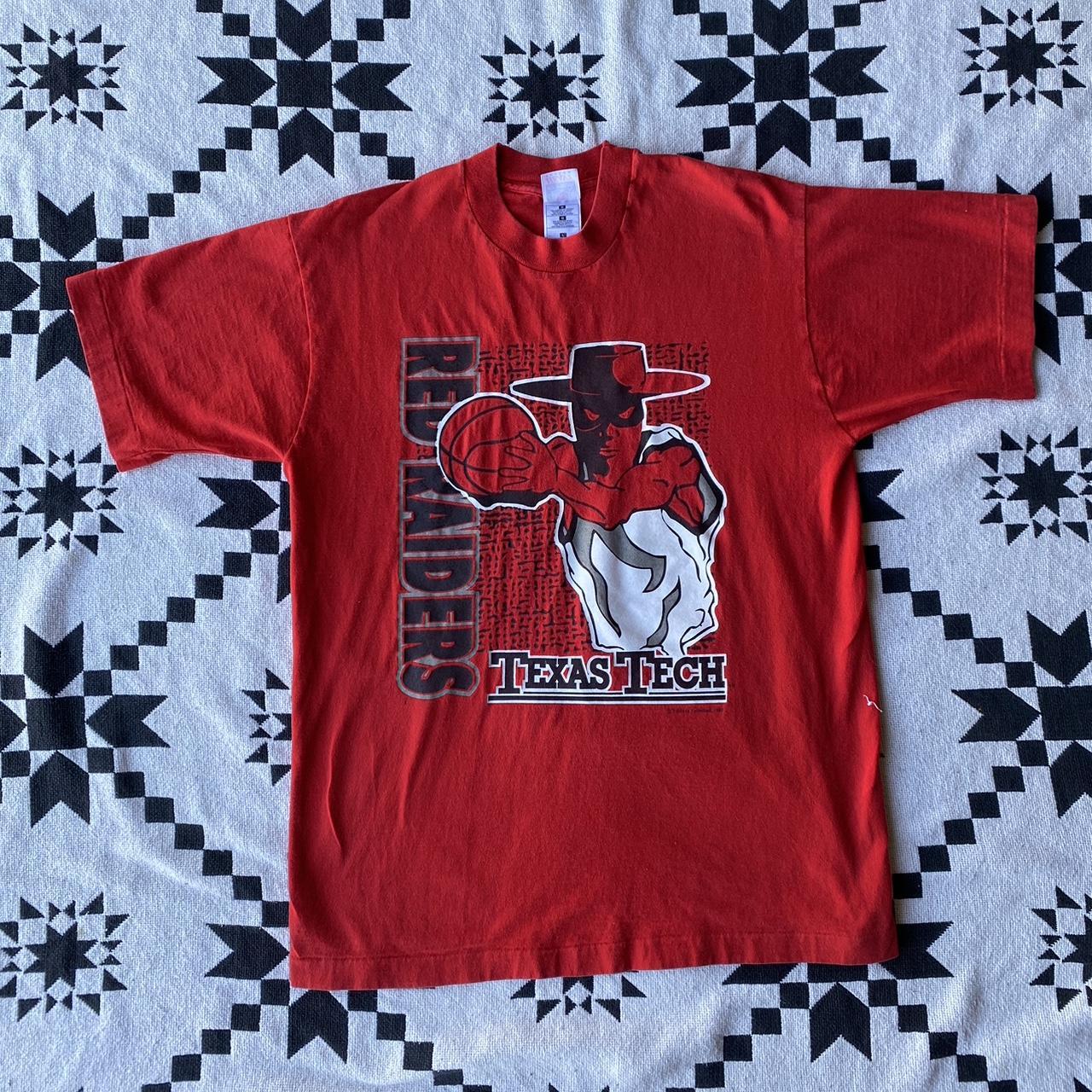 1997 Vintage Texas Tech Red Raiders T-shirt! Single... | Depop