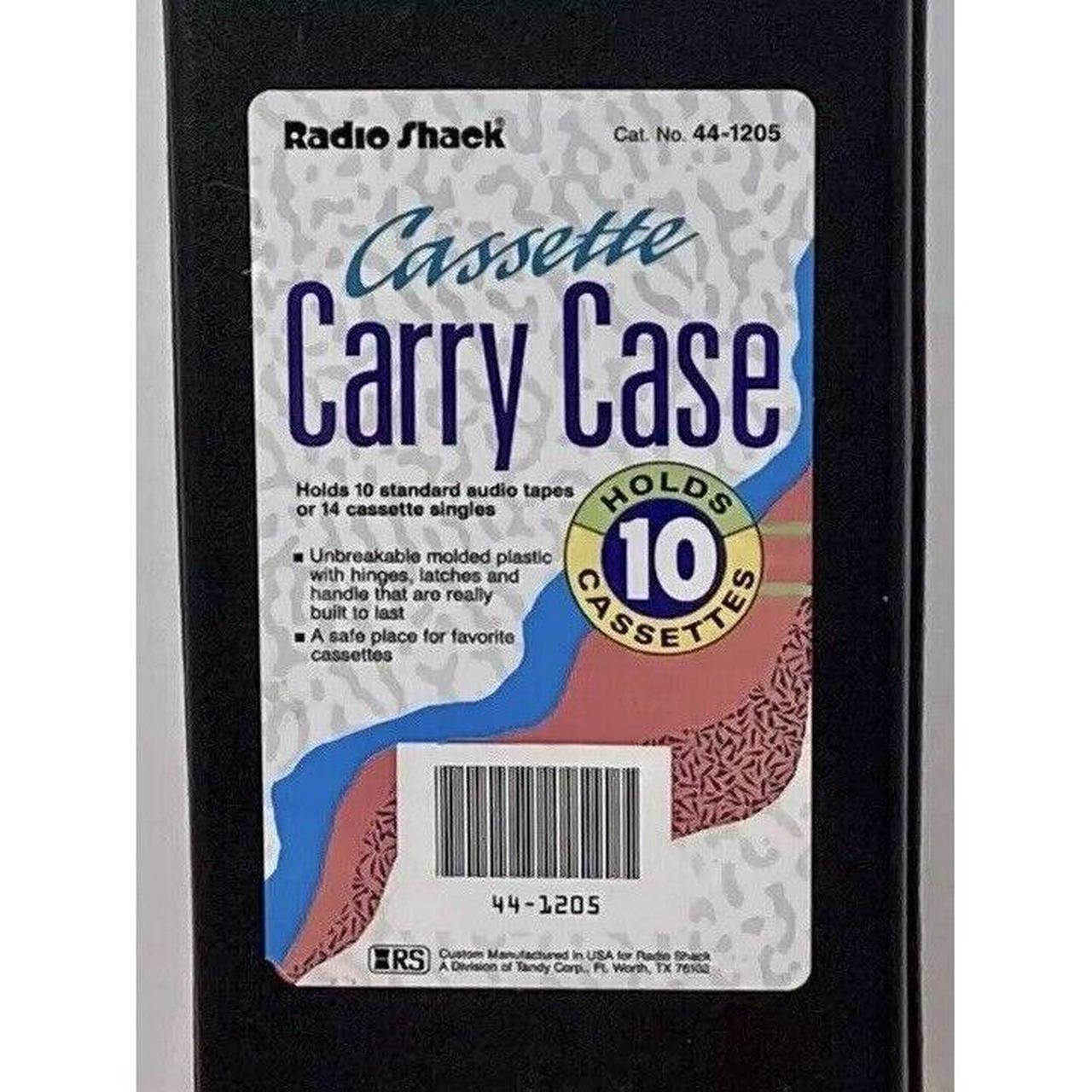 Vintage RADIO SHACK 10 Cassette Tape Carrying Case... | Depop