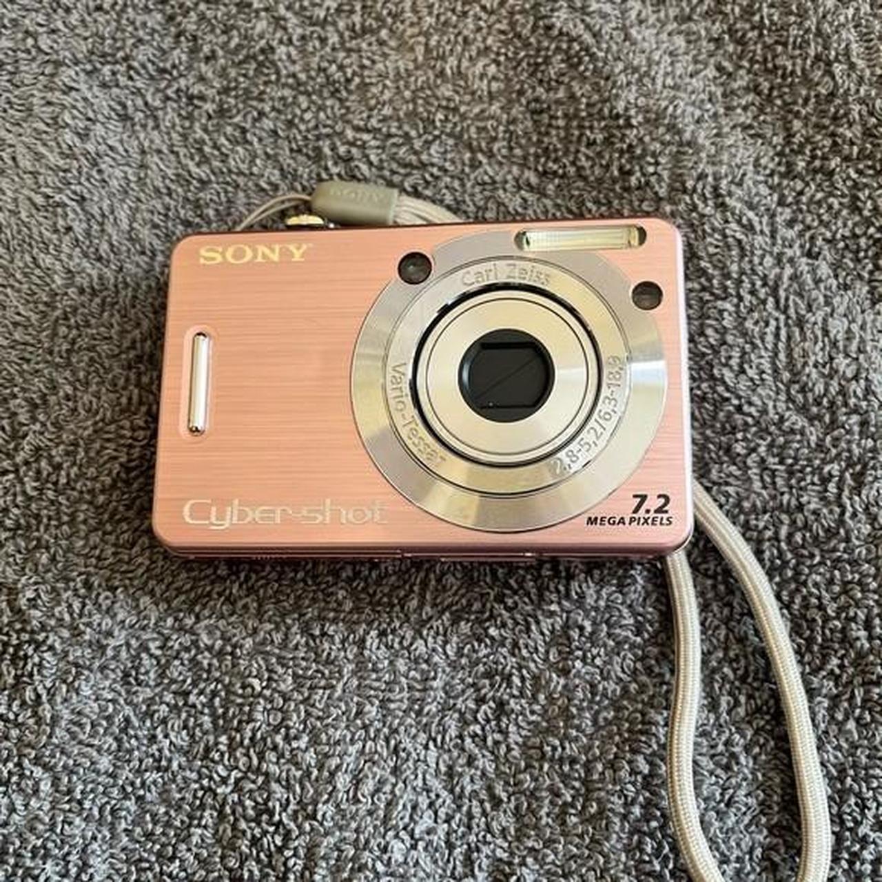 Sony Cybershot DSCW55 72MP Digital Camera Pink Pink... - Depop