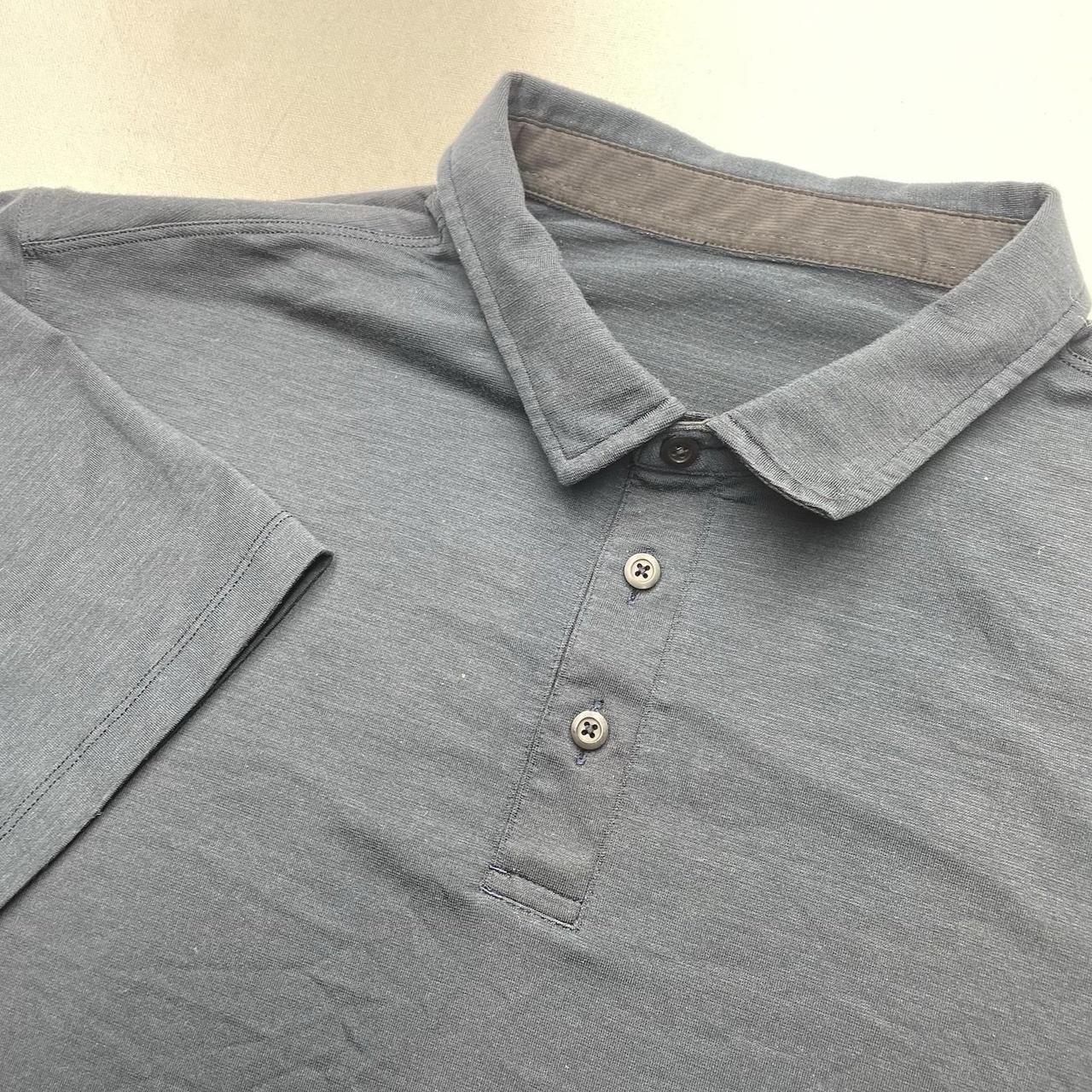 Lululemon Mens Polo Shirt XL Navy Blue Minimalist... | Depop