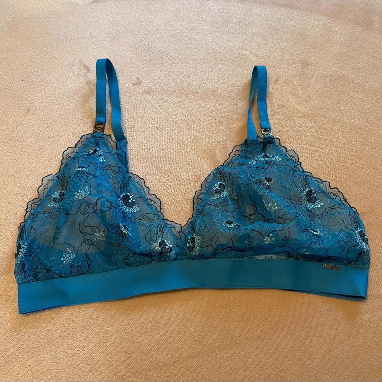 M&S Autograph triangle lace bralette Size 16... - Depop