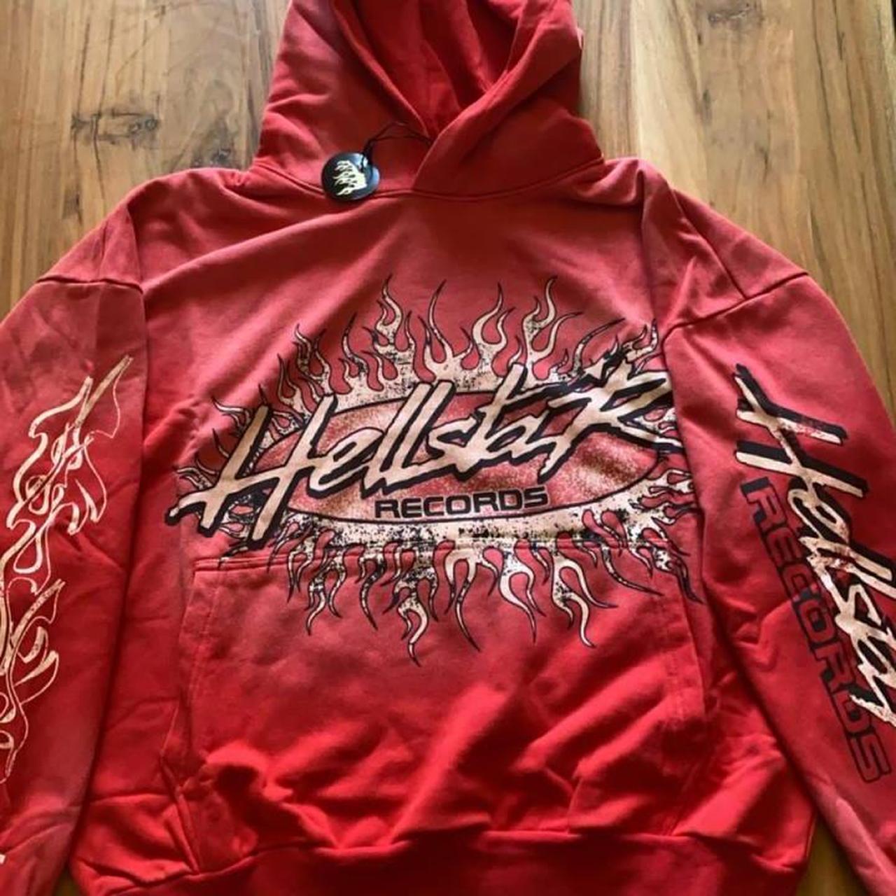 Hellstar Records red hoodie #goth #grunge - Depop