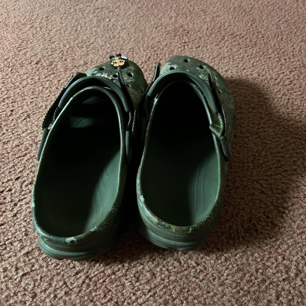 Camo Crocs Jason Voorhees Crocs #horror #crocs - Depop