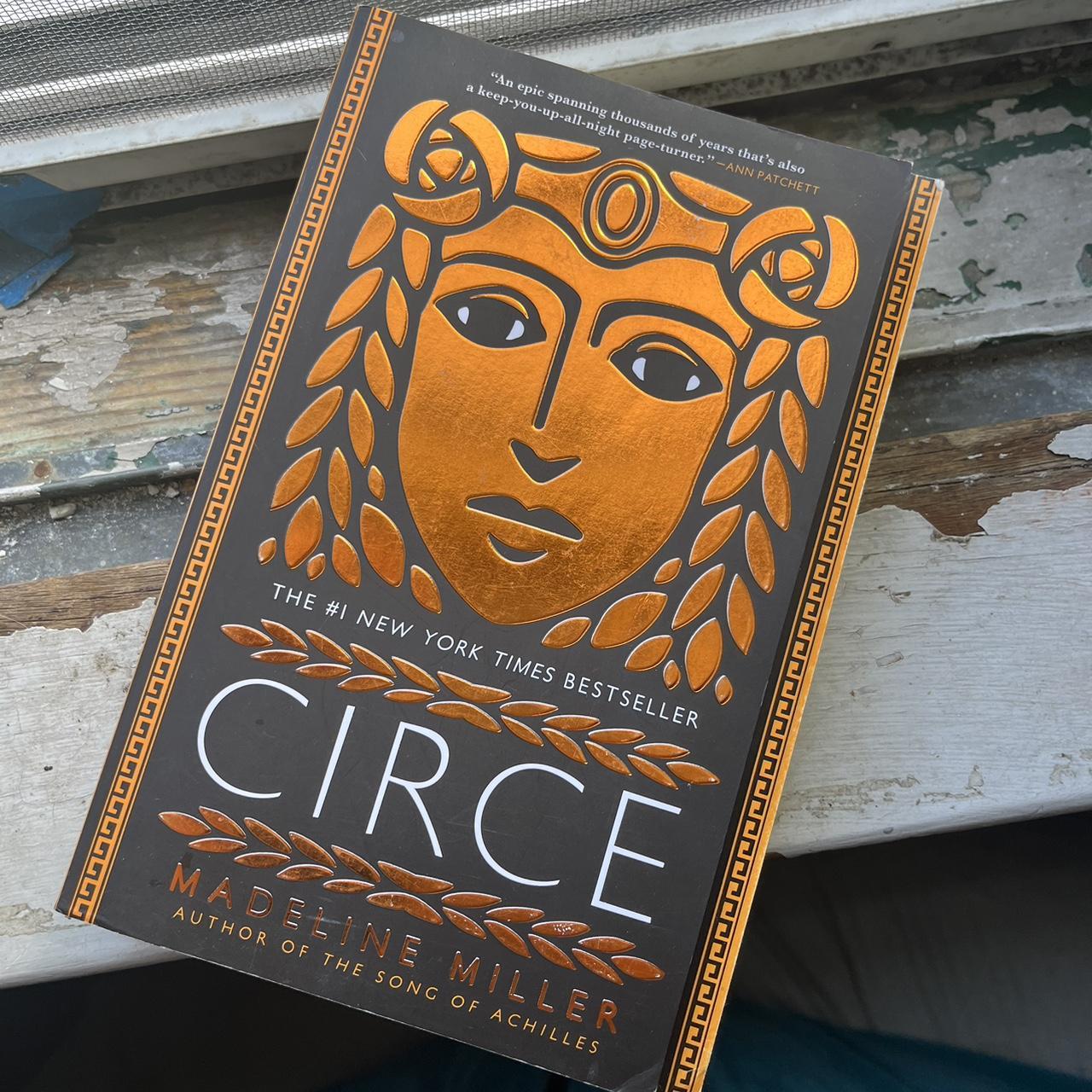 Circe by Madeline Miller, hardcover book with orange... - Depop