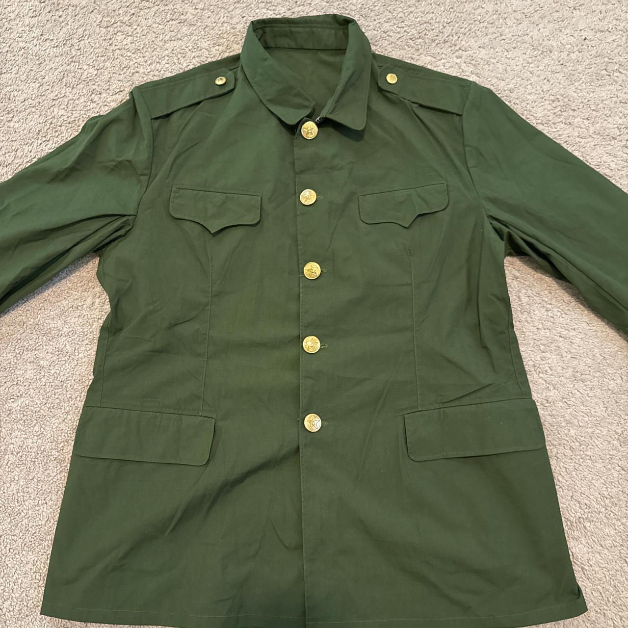 China PLA Green Army Uniform Jacket Tunic Chinese... - Depop