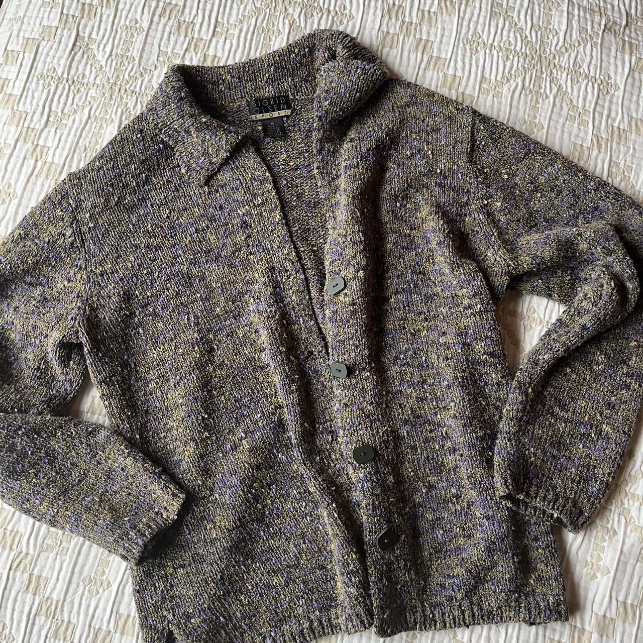 Sigrid Olsen soft and cozy vintage 90s cardigan in... - Depop