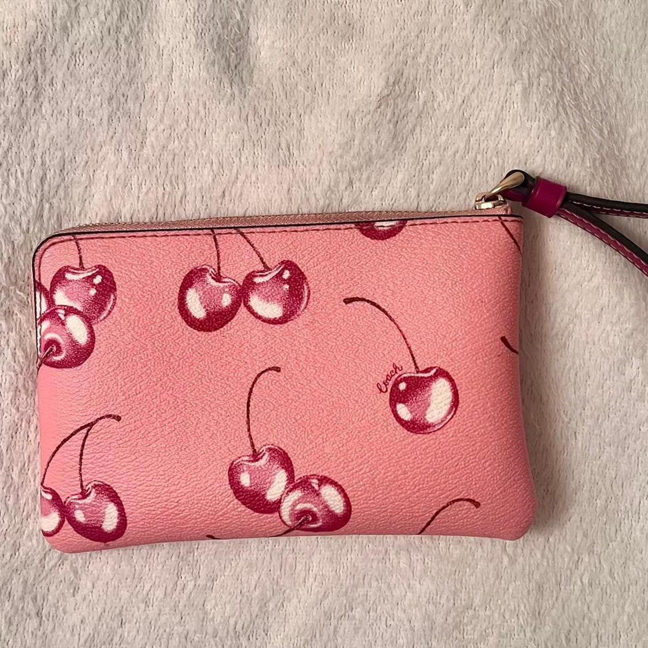 Coach cherry wrist wallet Send offers🩷 - Depop