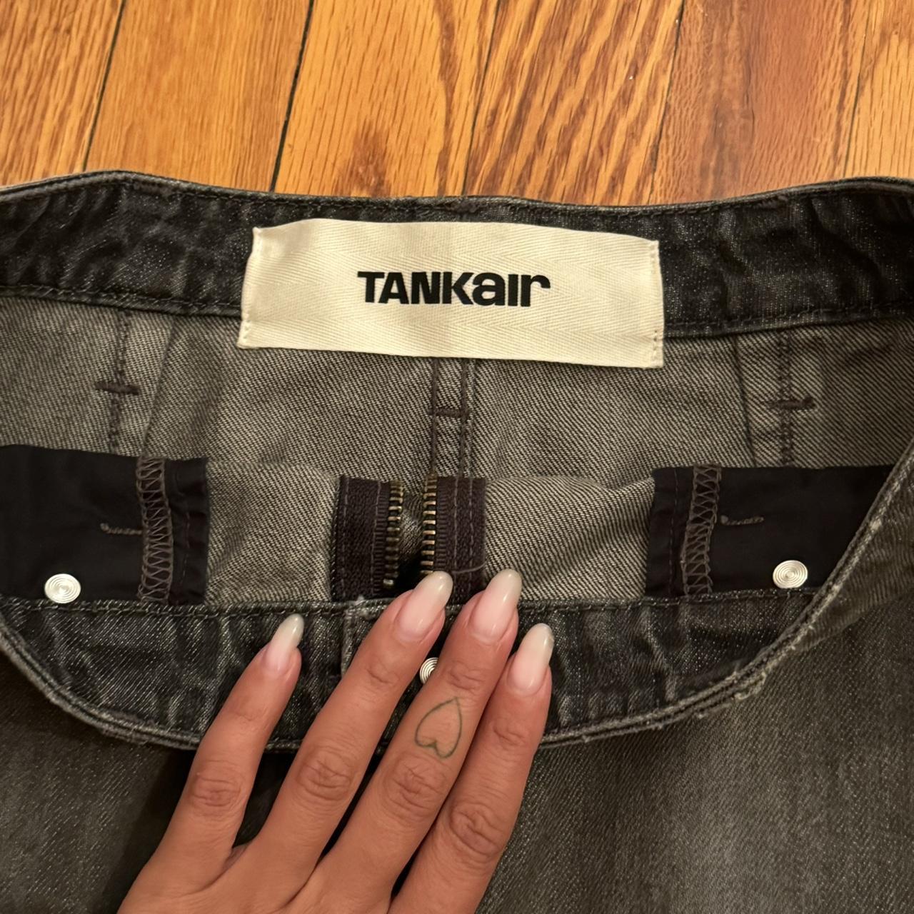 tank air studio denim skirt - Depop