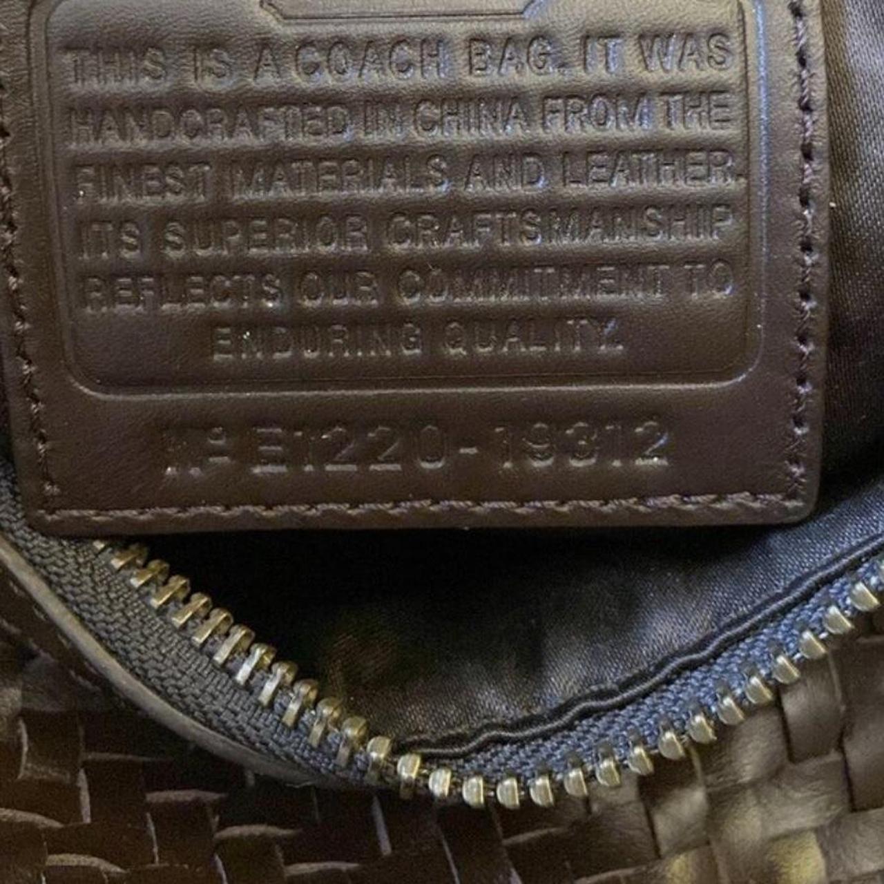 COACH Kristin Woven Leather Crossbody/Hobo Shoulder... - Depop