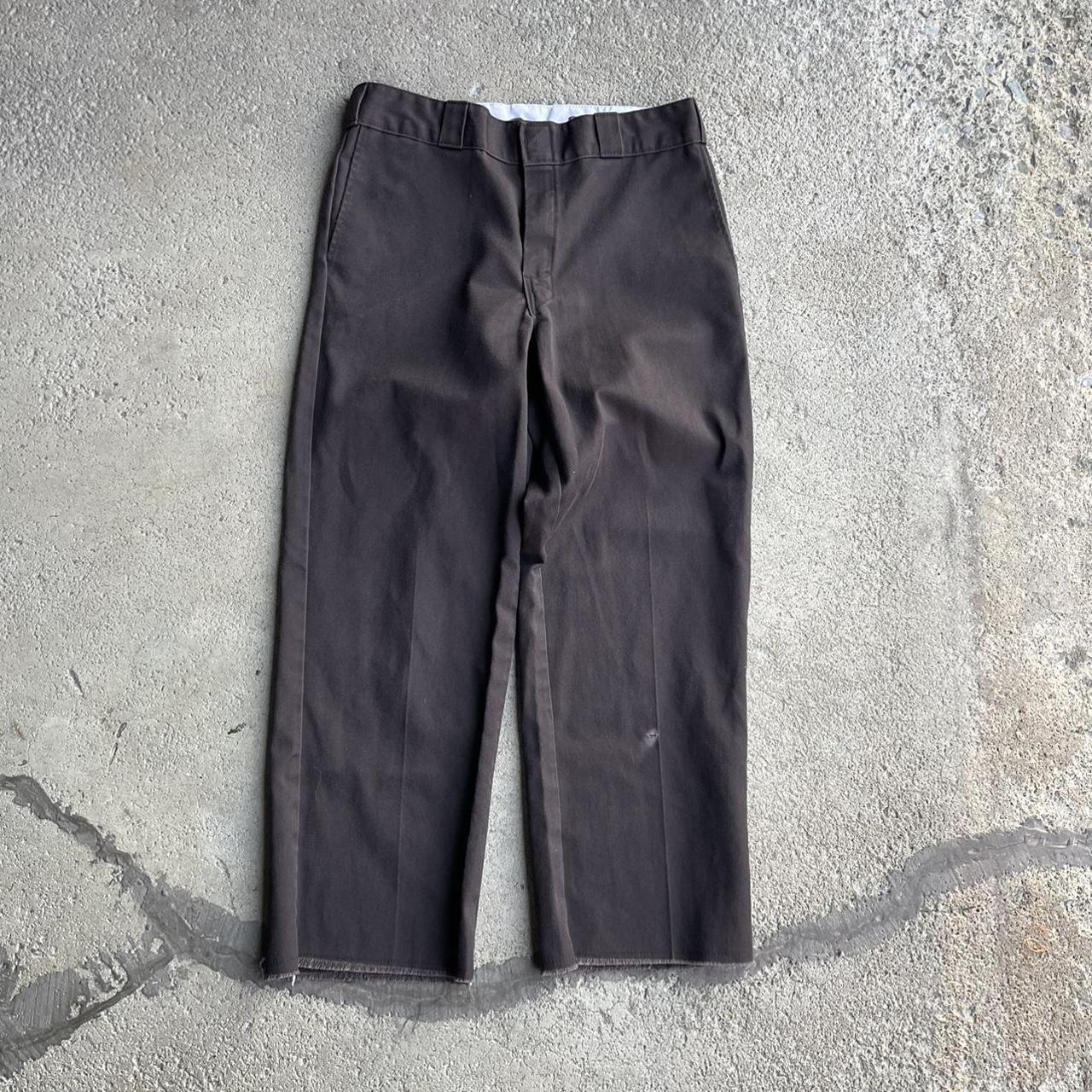 Vintage dickies 874 brown work pants Good overall... - Depop