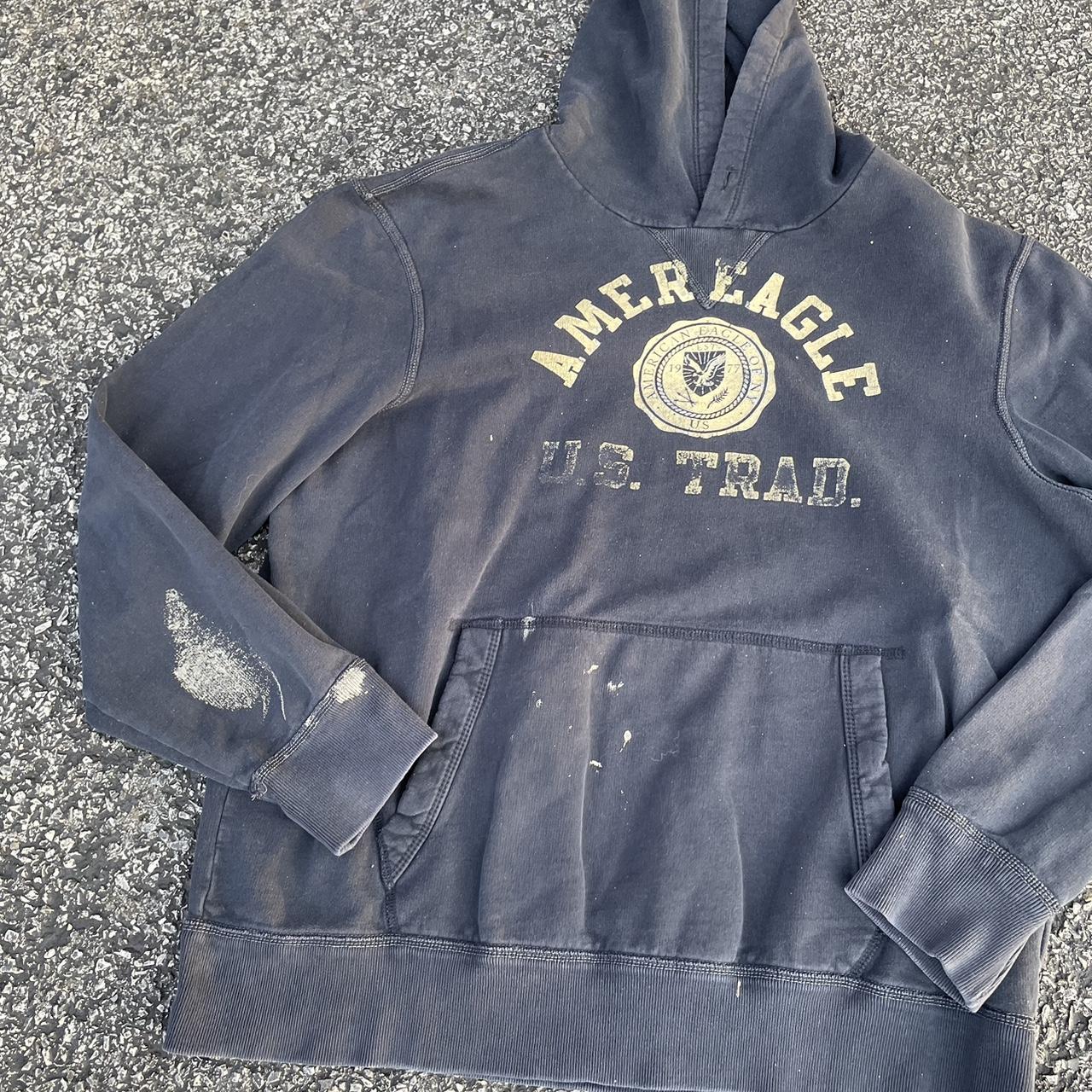 American Eagle Outfitters Men's Black Hoodie | Depop