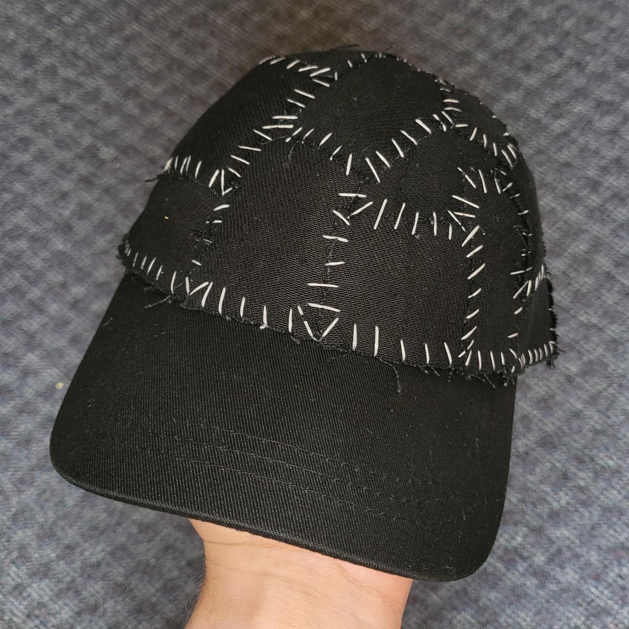 Crust black denim patch snapback hat - all cut &... - Depop