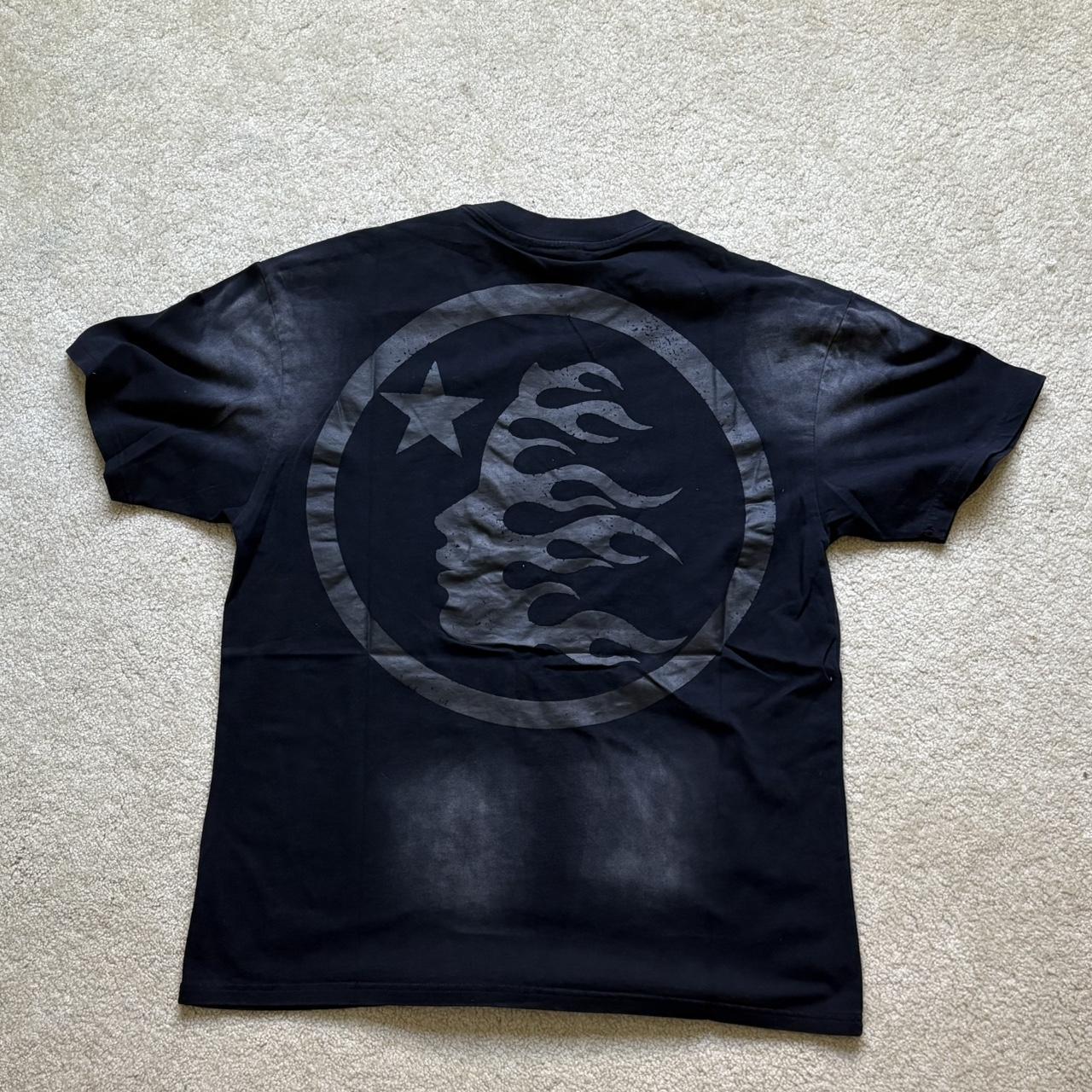 Hellstar sports logo black tee with nfc tag Brand... | Depop