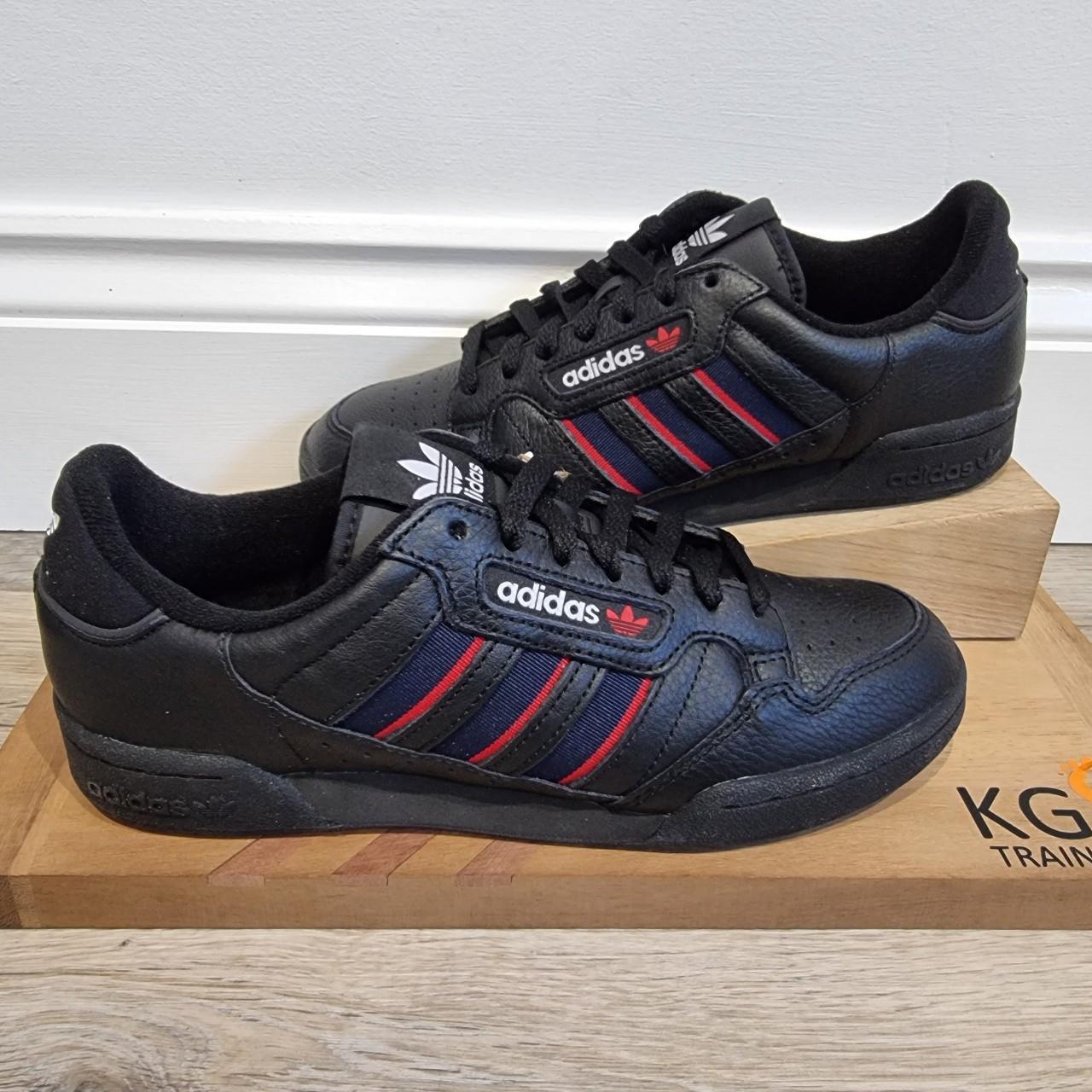 Adidas Originals Men's Black and Red Trainers | Depop