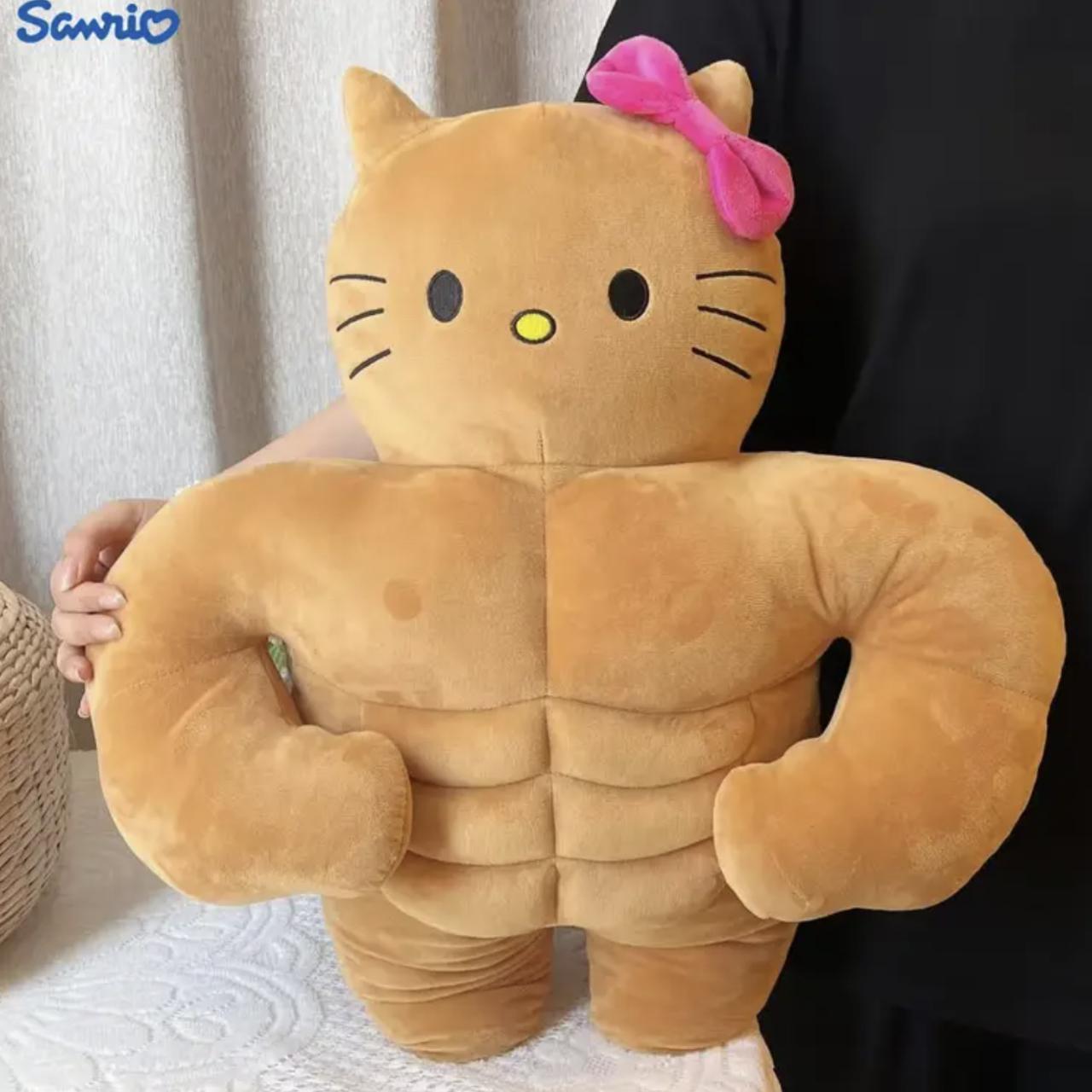 the body builder Hello Kitty, muscle khet brand new,... - Depop