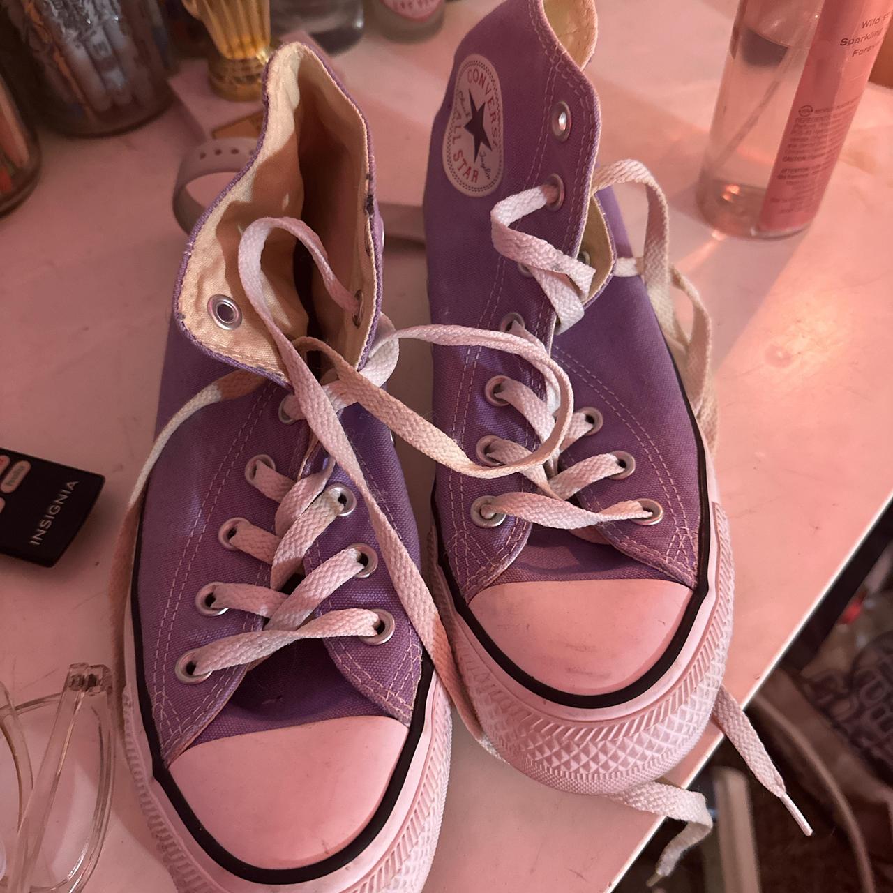 Lavender Converse | Depop