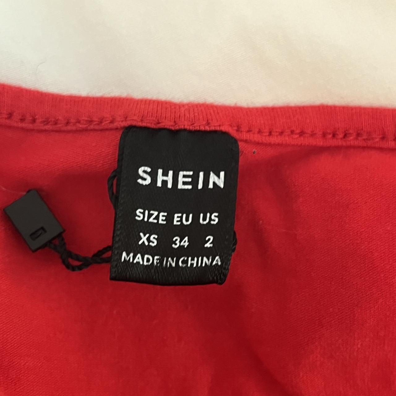 XS Shien red cropped top, really cute, was just too... - Depop
