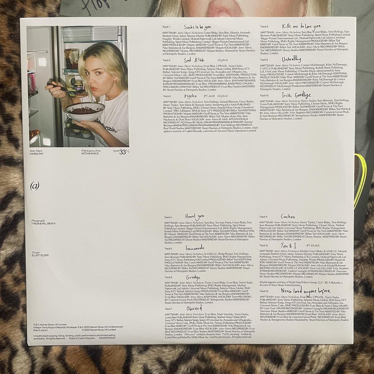 Anne Marie Unhealthy Personally Signed Vinyl Lp Depop