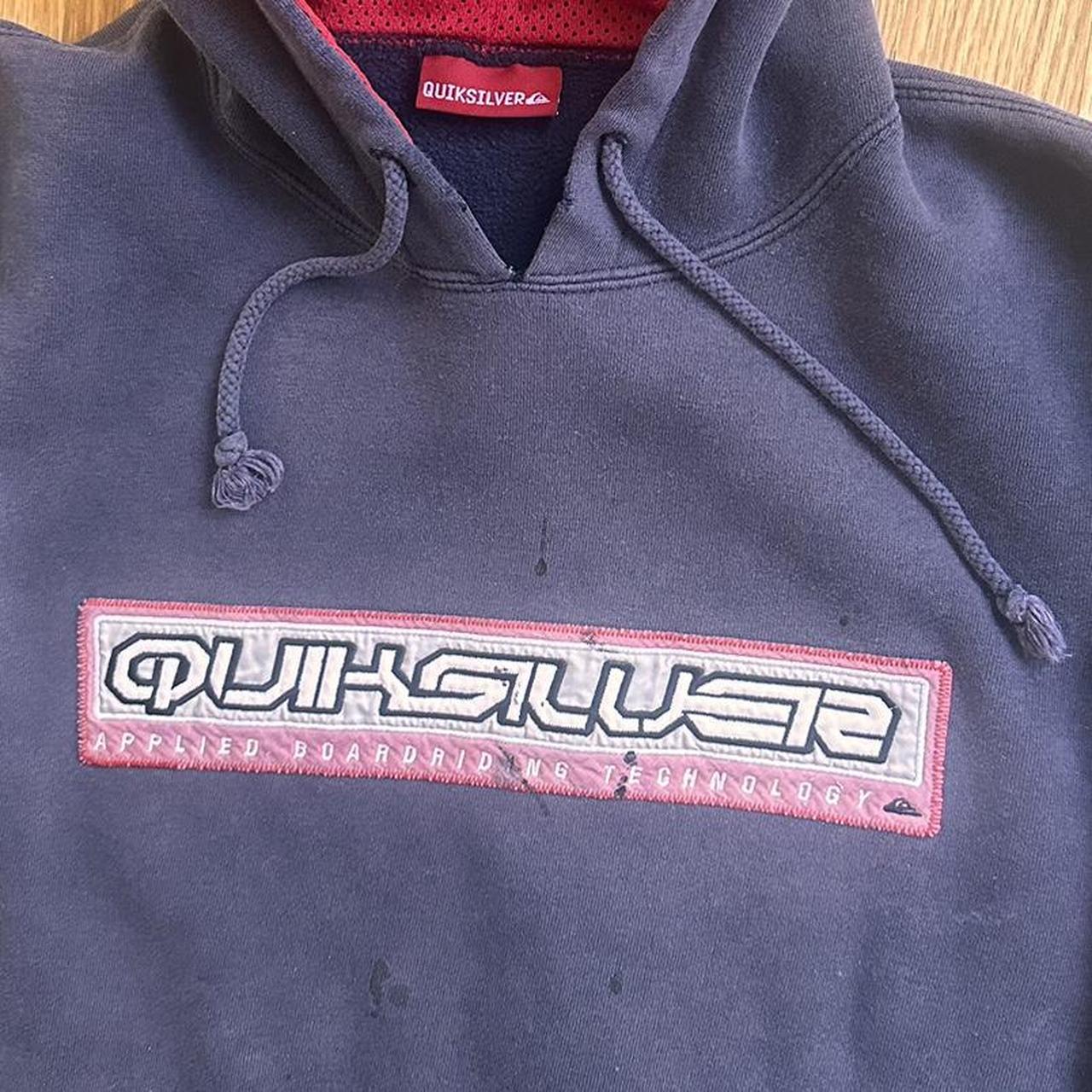 Vintage Quiksilver hoodie with an amazing middle... | Depop