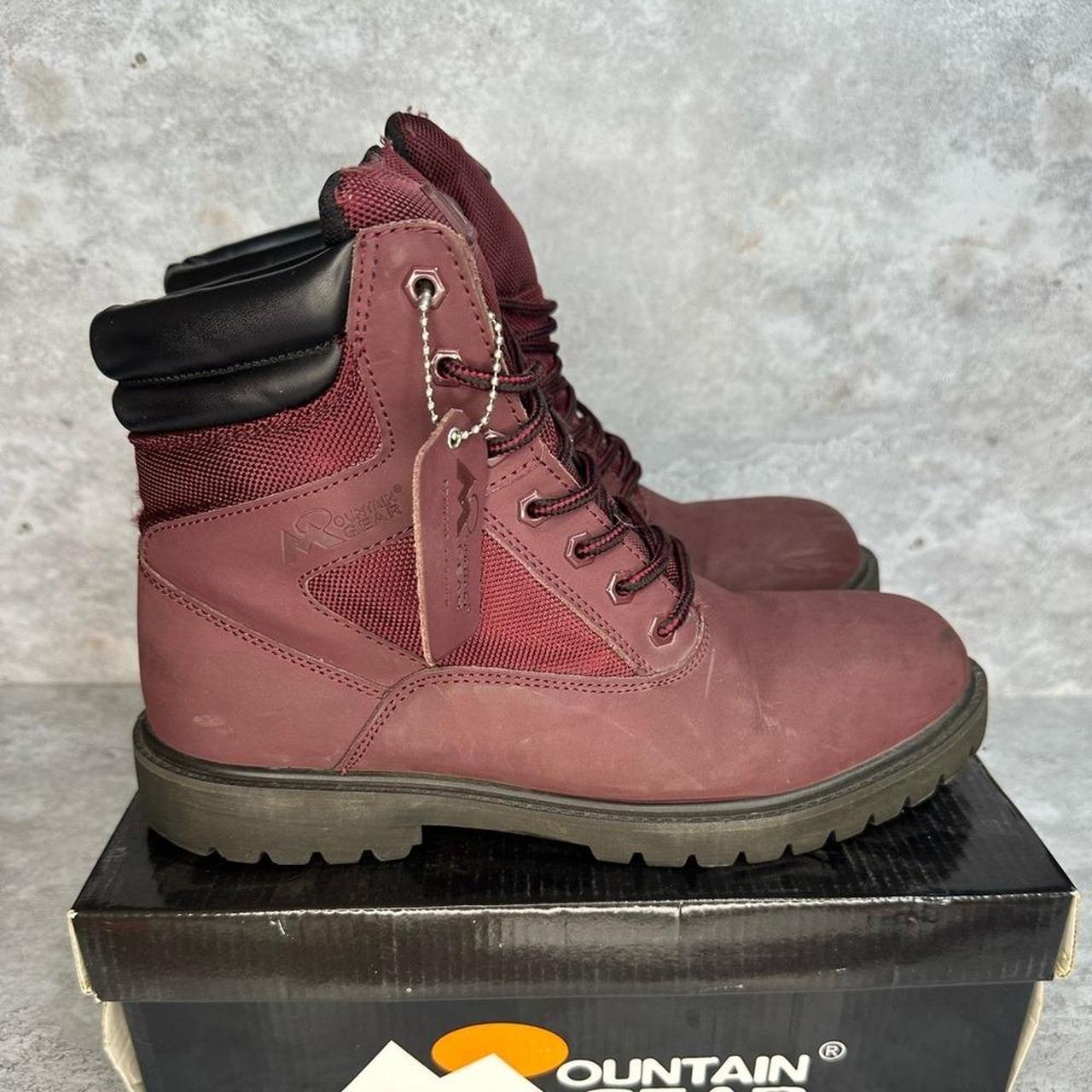 Mountain Gear Burgundy Boots Men's Size 11 with... | Depop